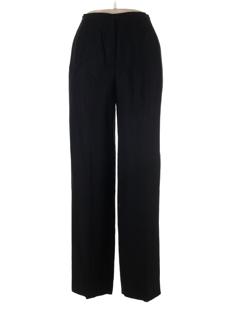 Casual Corner Solid Black Linen Pants Size 10 - 65% off | thredUP