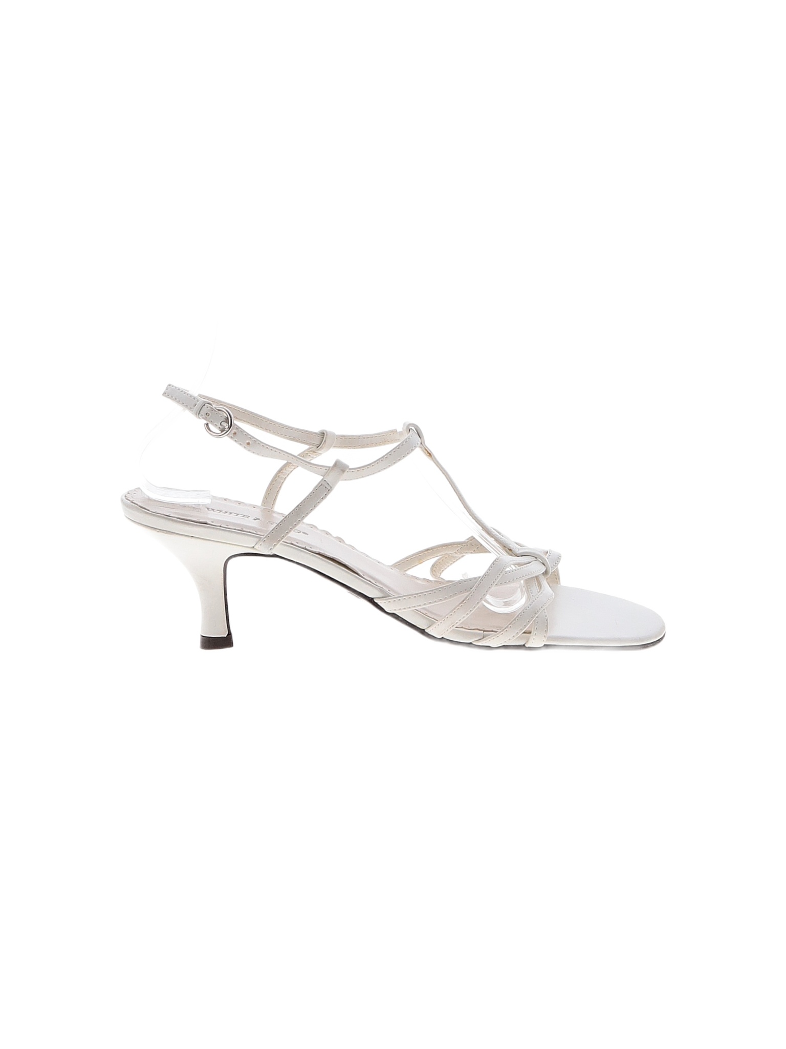 White Stag Solid Metallic White Heels Size 9 - 35% off | thredUP