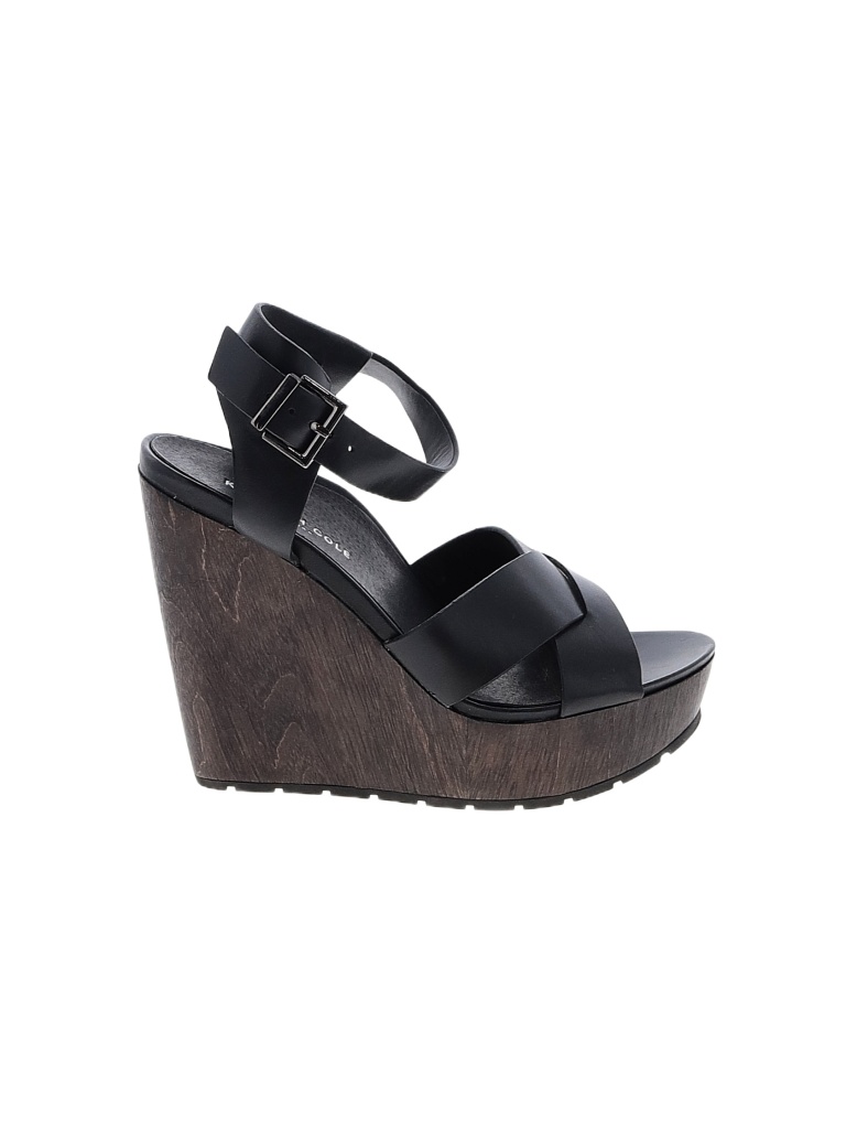 Kenneth Cole New York Solid Black Wedges Size 7 - 76% off | thredUP