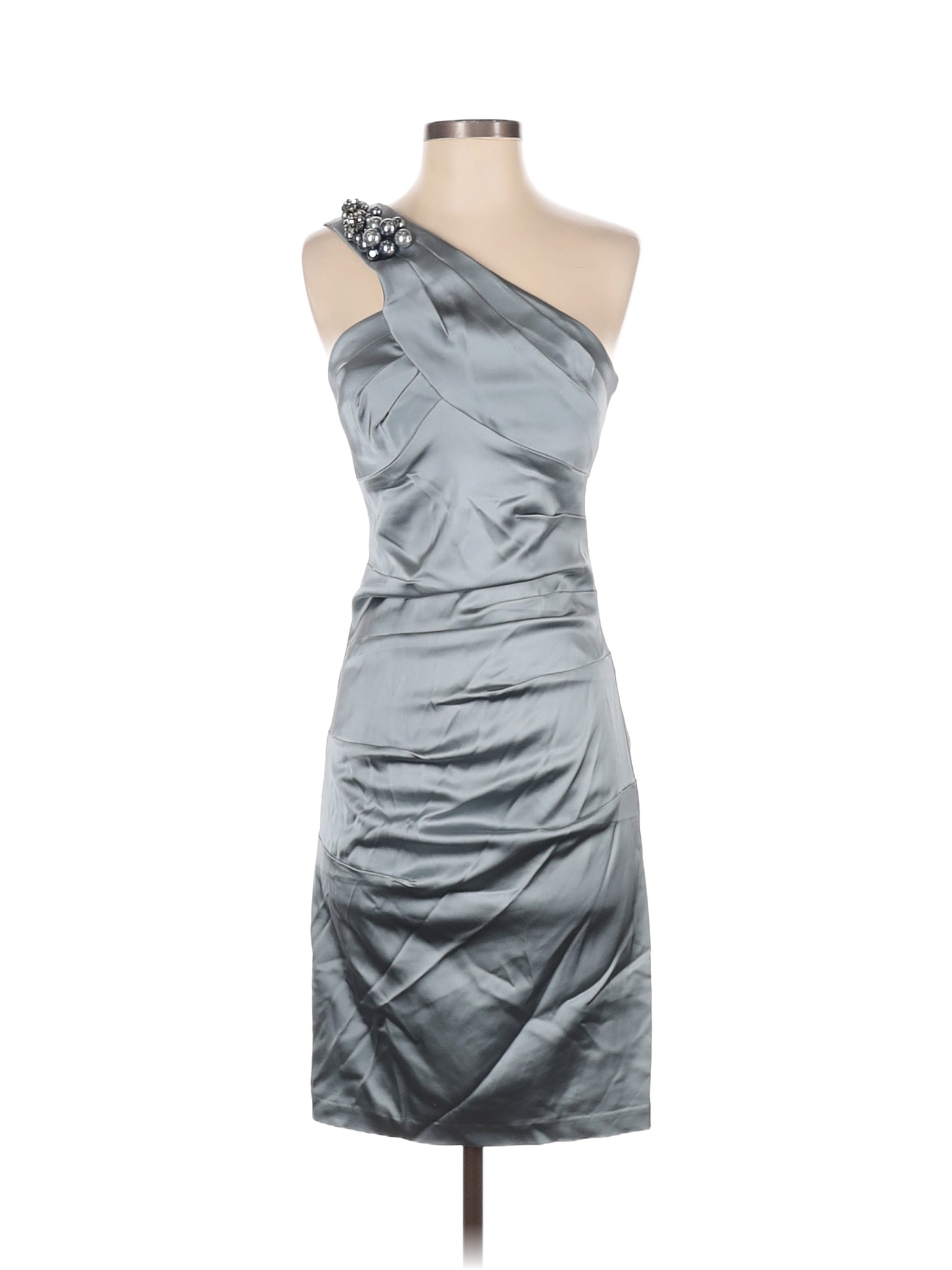 Cache Solid Gray Cocktail Dress Size 4 - 67% off | thredUP