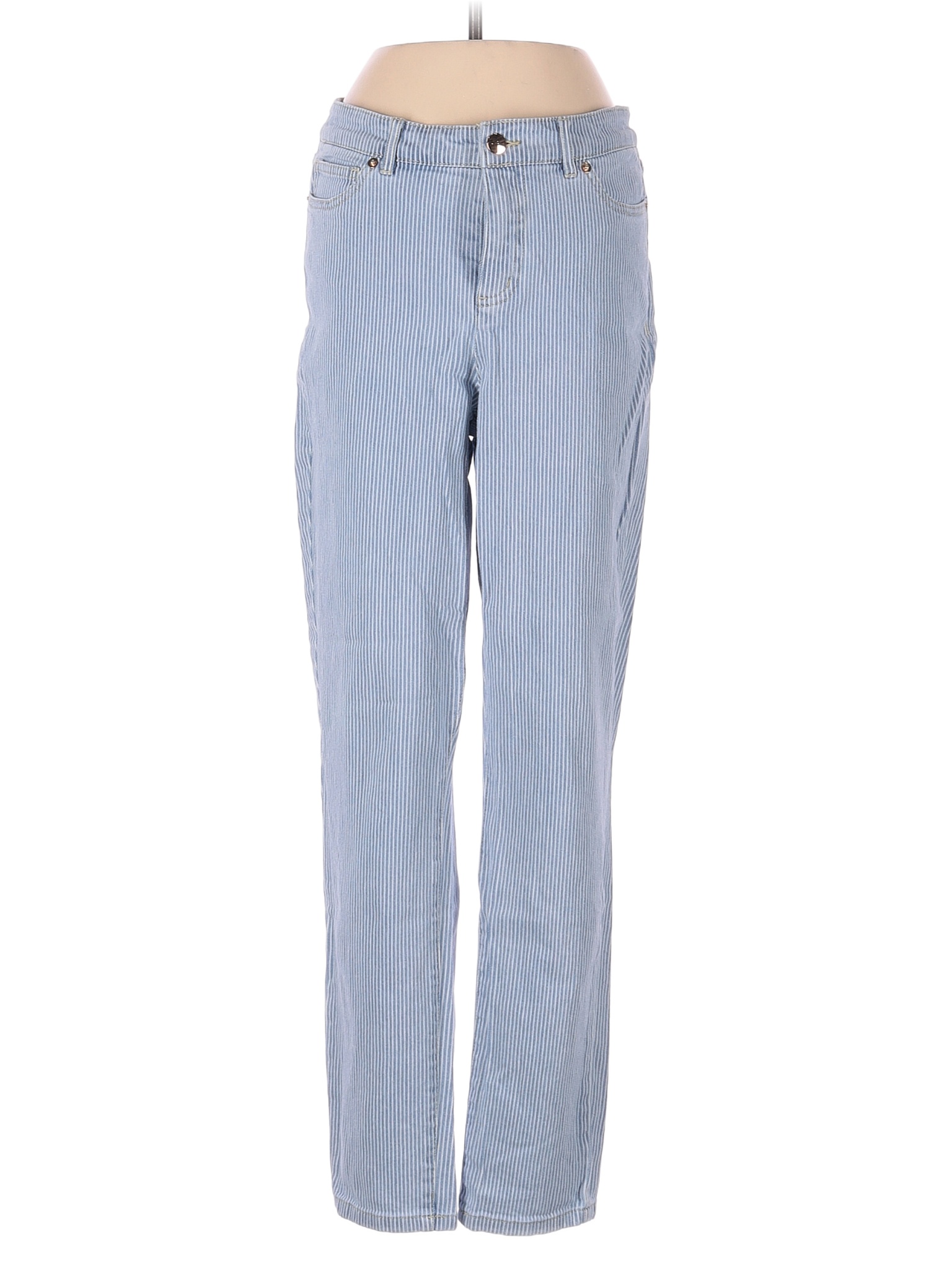 Lemon Way Stripes Blue Jeans Size 2 - 71% off | thredUP