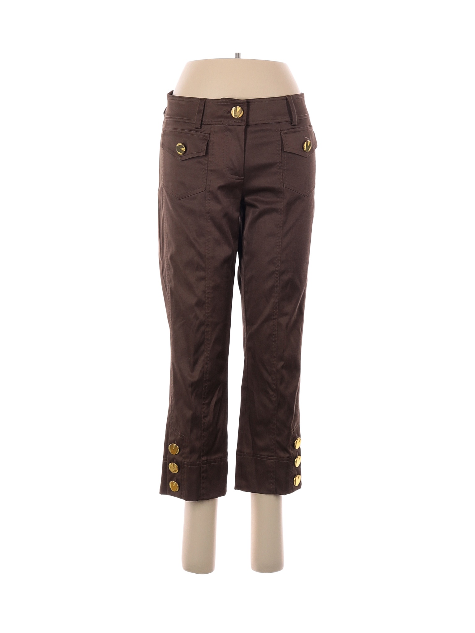 Cache Solid Colored Brown Casual Pants Size 6 - 73% off | thredUP