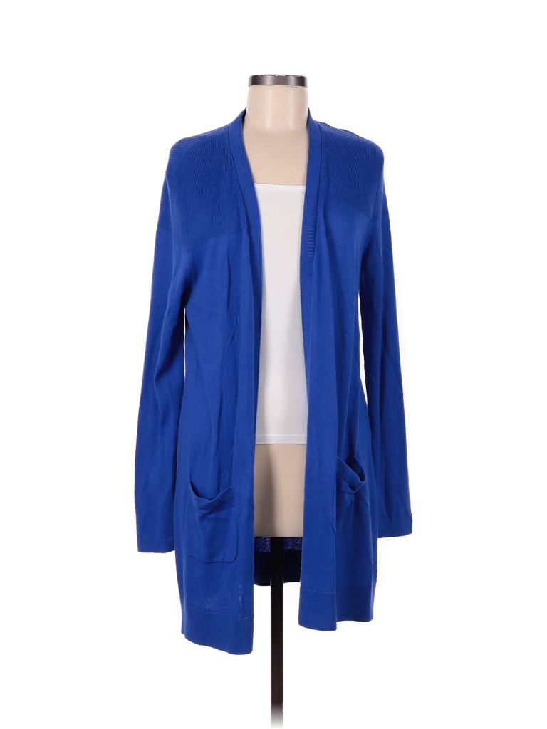 Talbots Color Block Solid Sapphire Blue Cardigan Size M - 73% off | thredUP