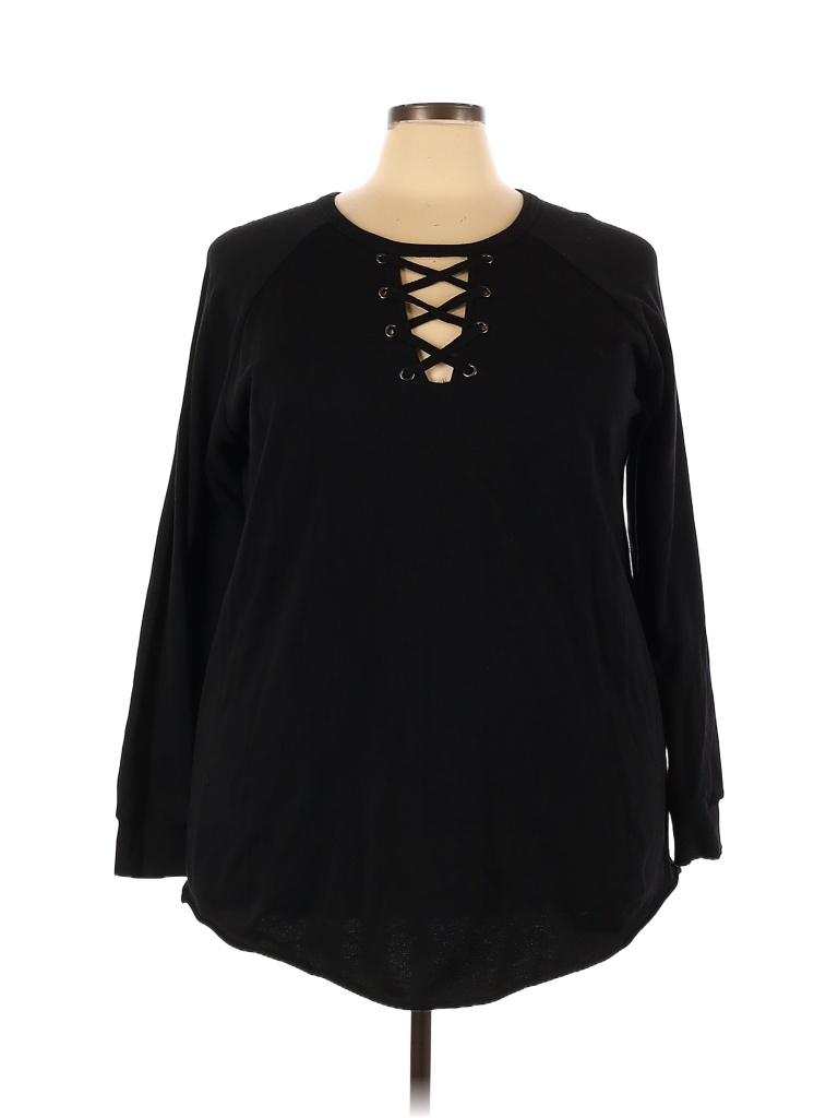 Torrid Solid Black Pullover Sweater Size 3X Plus (3) (Plus) - 56% off ...
