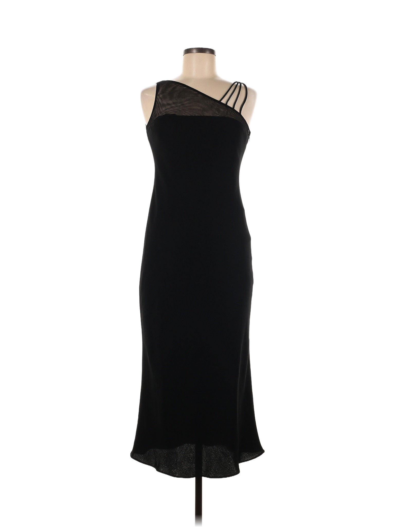 Jones Wear 100 Nylon Solid Black Cocktail Dress Size 6 64 Off Thredup