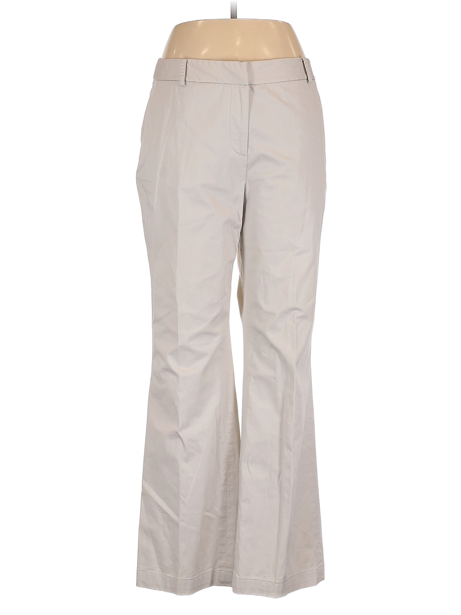Talbots Solid Ivory Dress Pants Size 12 - 77% off | thredUP
