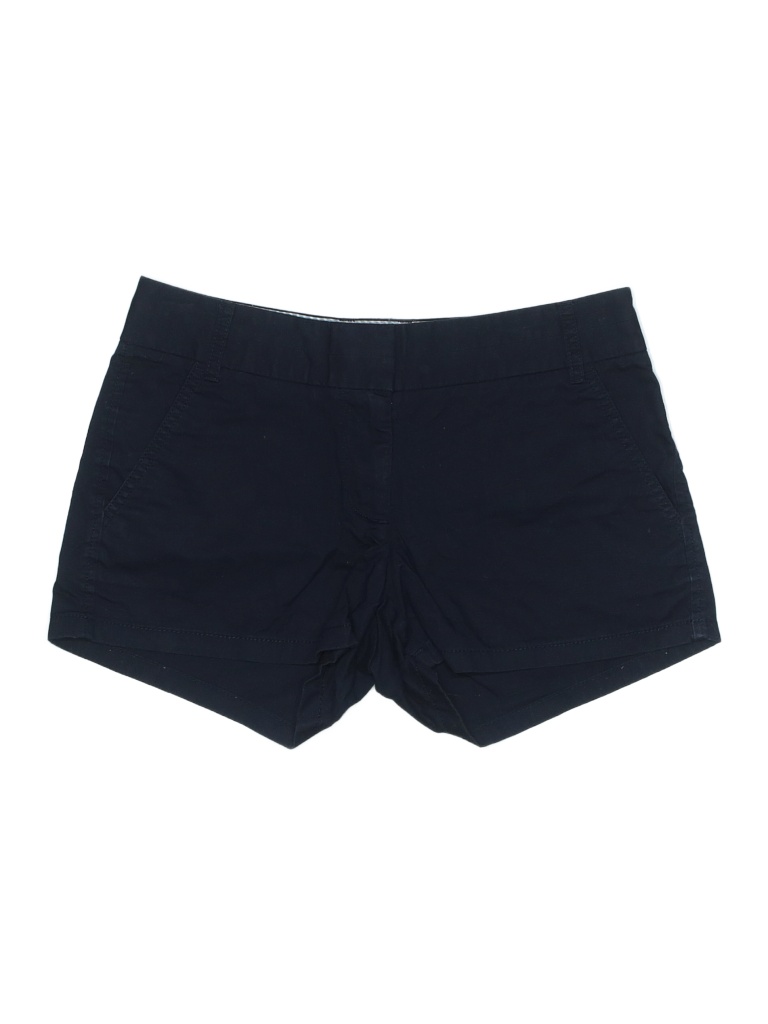 J.Crew Factory Store 100% Cotton Solid Blue Khaki Shorts Size 0 - 78% ...