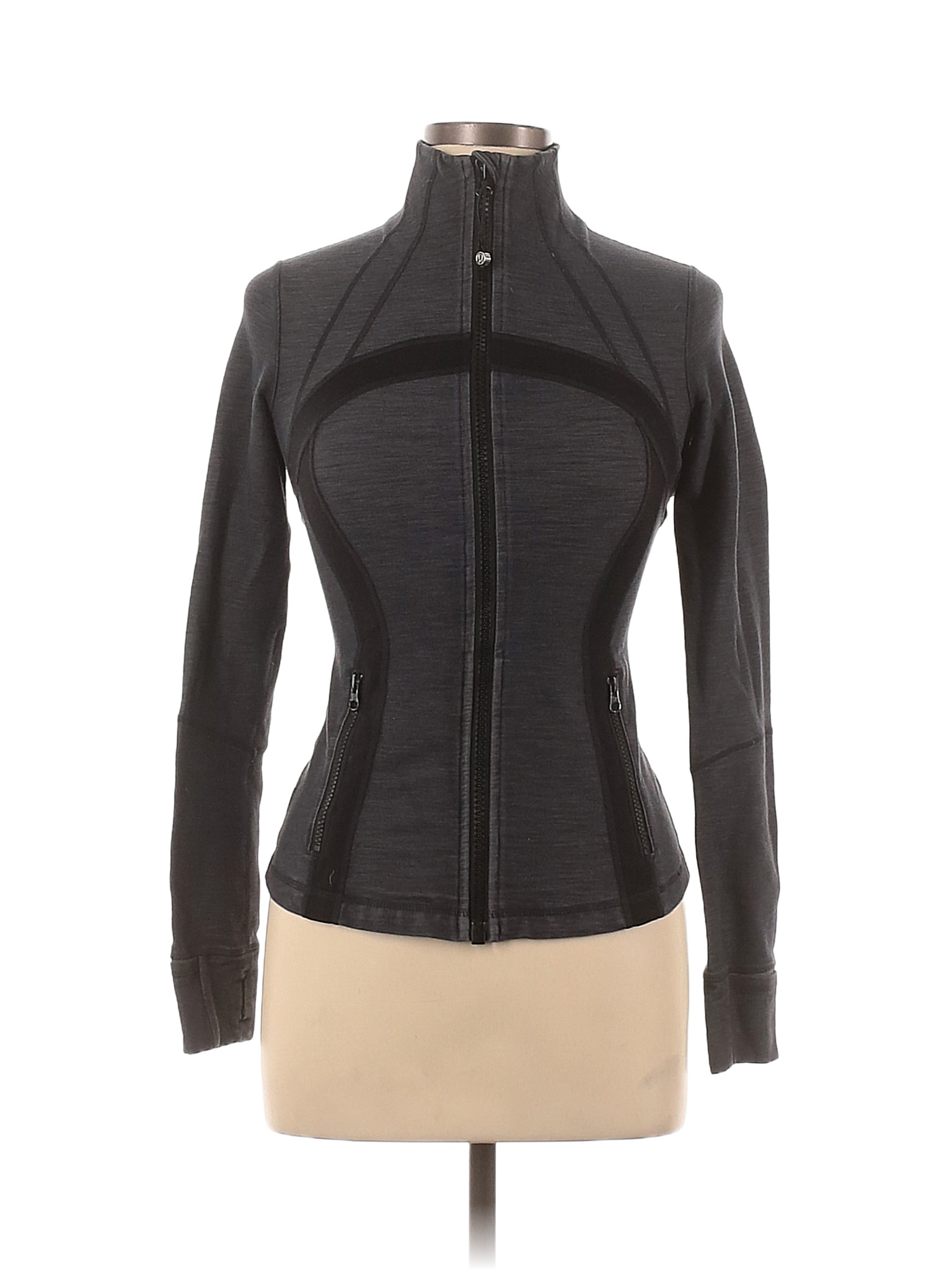 Lululemon Athletica Color Block Solid Gray Track Jacket Size 6 - 47% ...