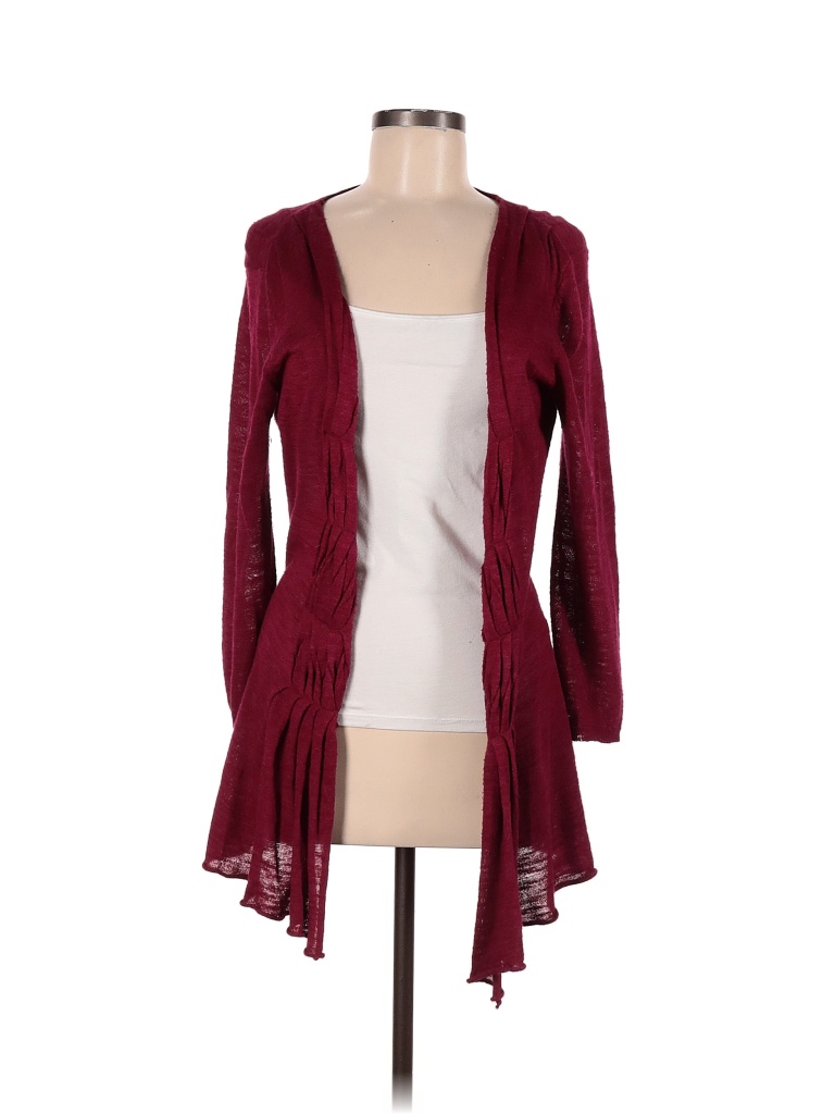 ECI Color Block Solid Burgundy Cardigan Size M - 73% off | thredUP