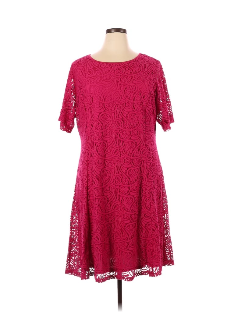 Cj Banks Solid Pink Cocktail Dress Size 1X (Plus) - 69% off | thredUP