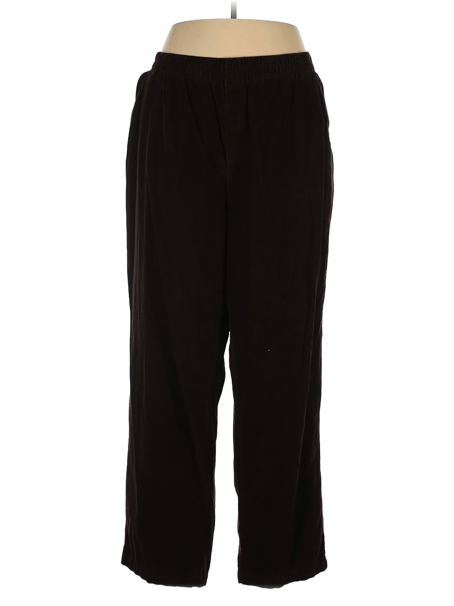 Basic Editions Black Brown Cords Size 3X (Plus) - 43% off | ThredUp