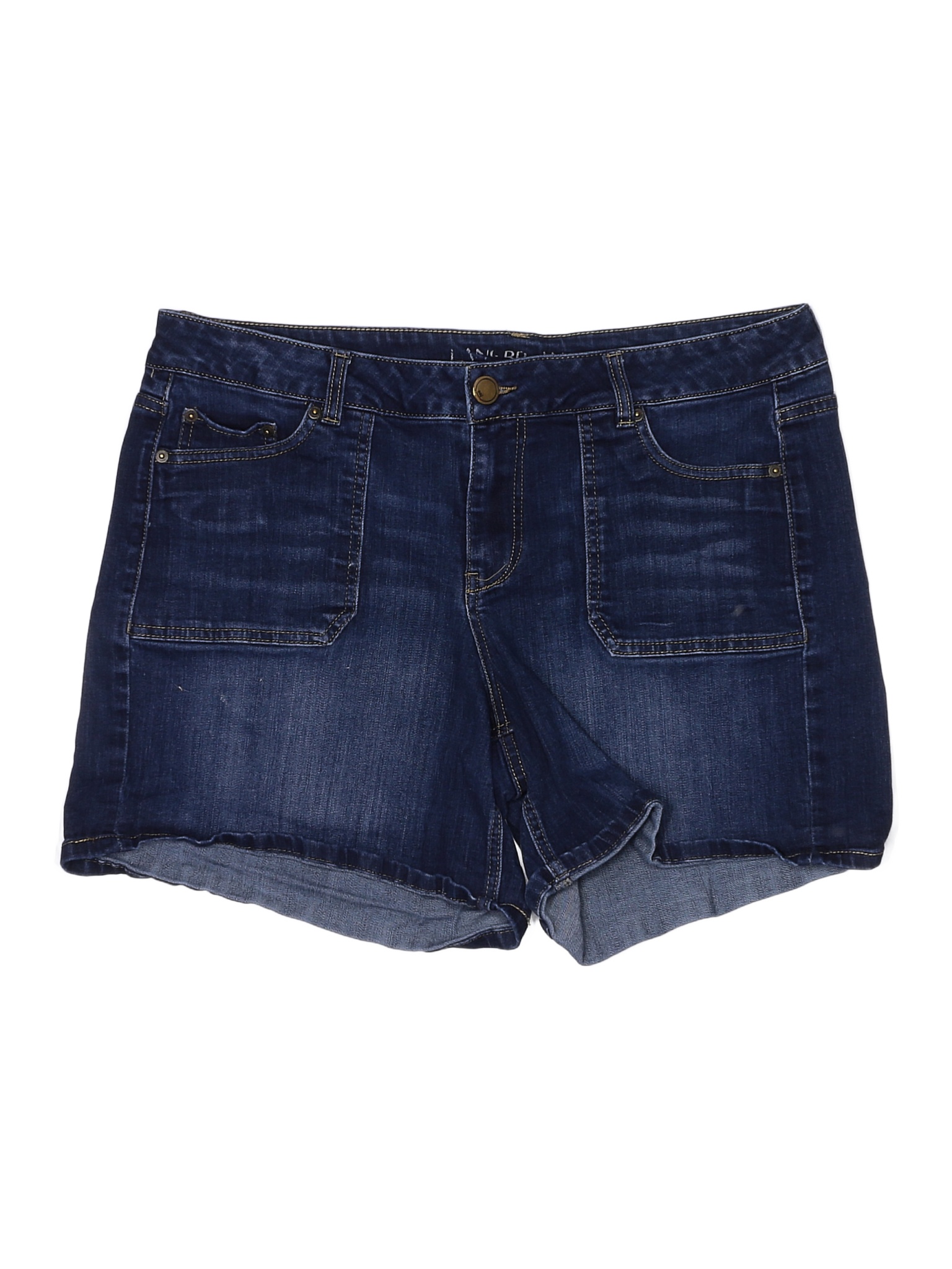 Lane Bryant Solid Blue Denim Shorts Size 16 (Plus) - 61% off | thredUP