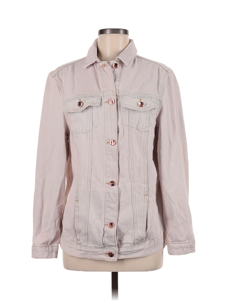 GB 100% Cotton Solid Pink Denim Jacket Size M - 81% off | thredUP