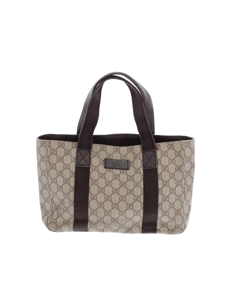 Gucci Color Block Colored Gray Small GG Plus Monogram tote One Size ...
