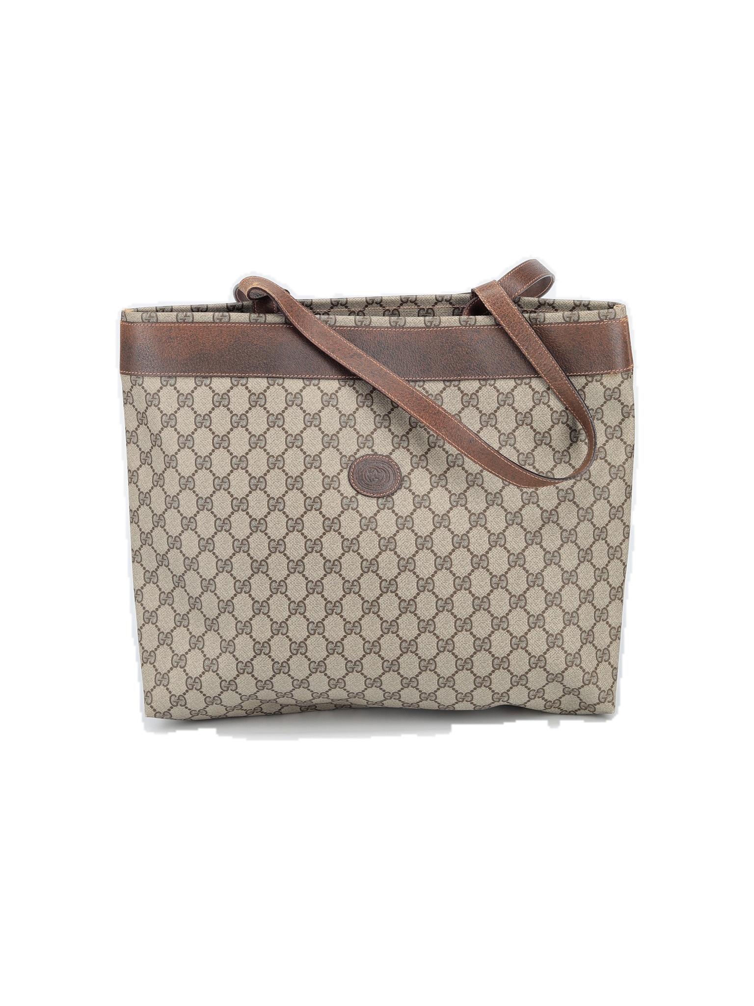 Gucci 100% Coated Canvas Metallic Gray Vintage Gucci Accessory ...