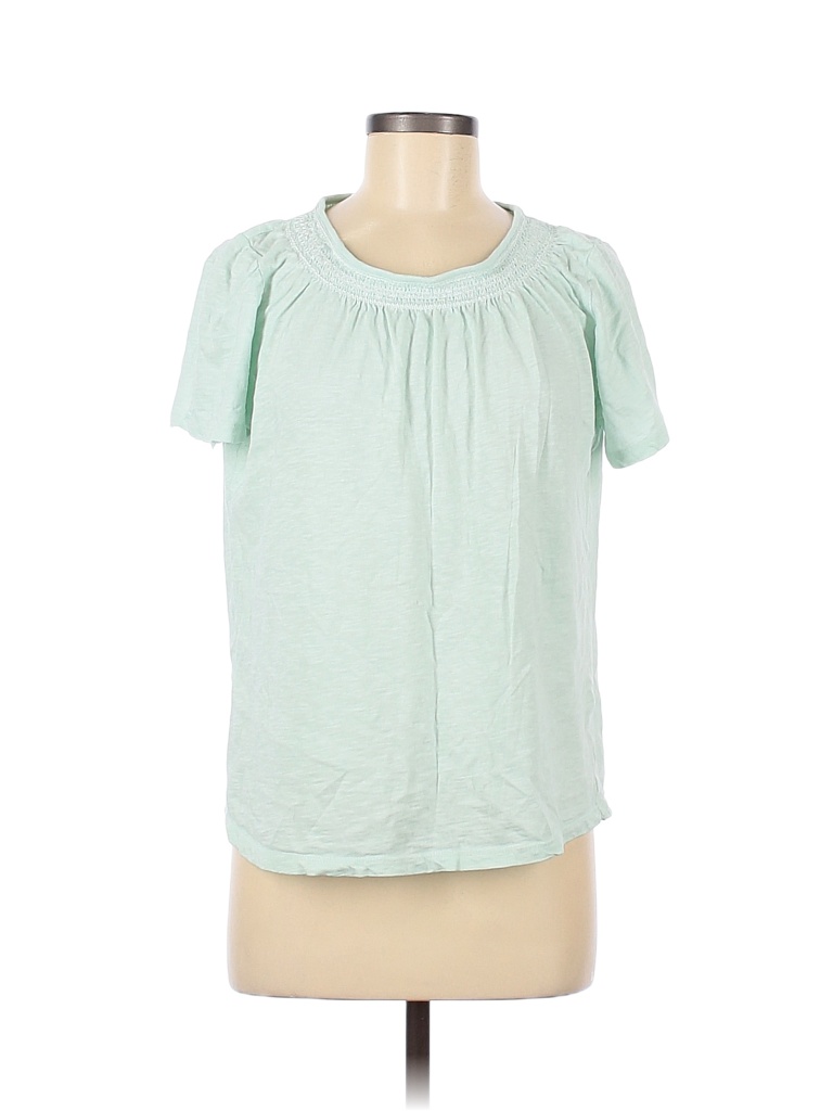 Talbots 100% Cotton Green Short Sleeve Top Size M - 88% off | thredUP