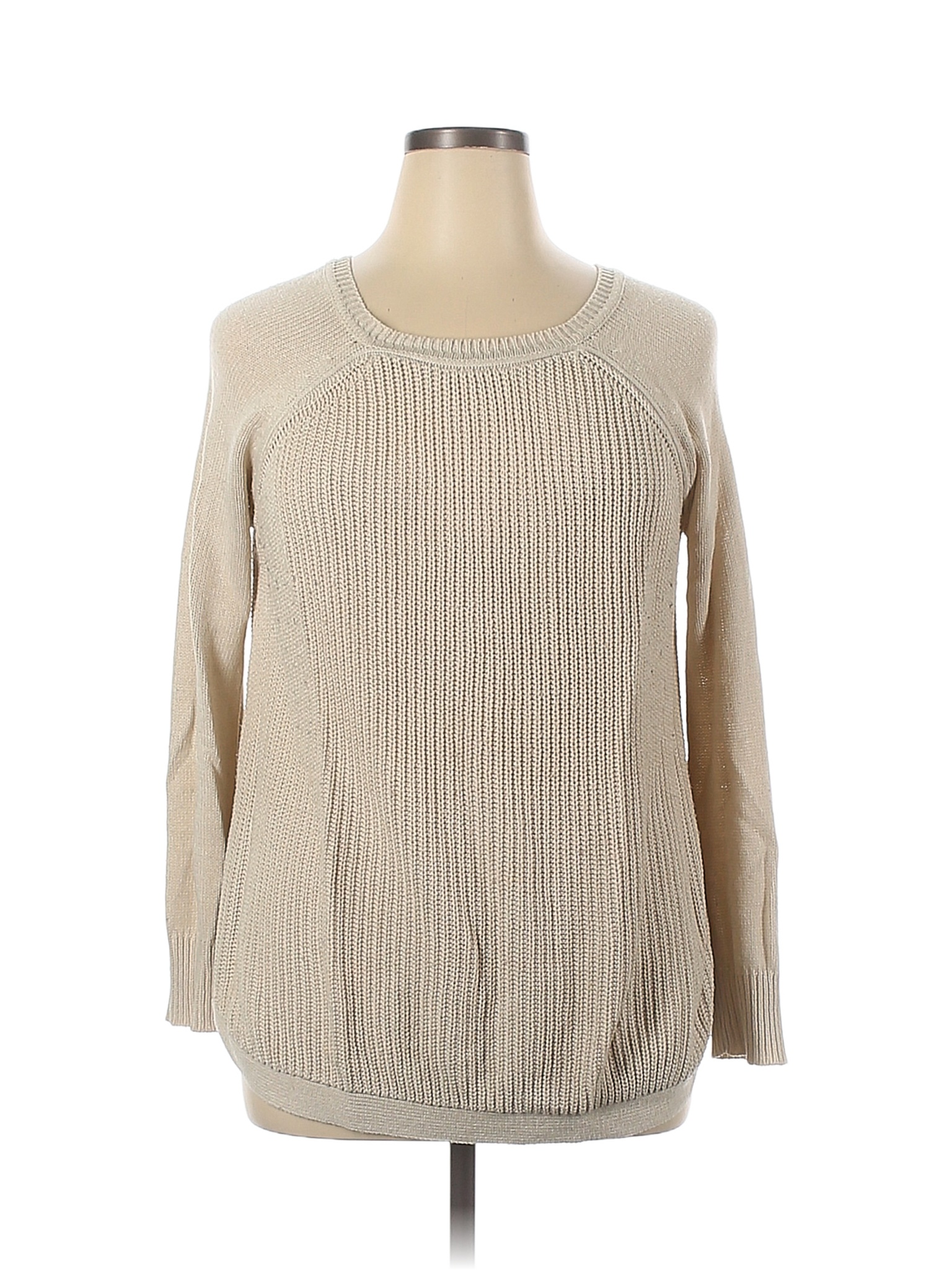 RD Style Color Block Solid Tan Ivory Pullover Sweater Size XL - 82% off ...