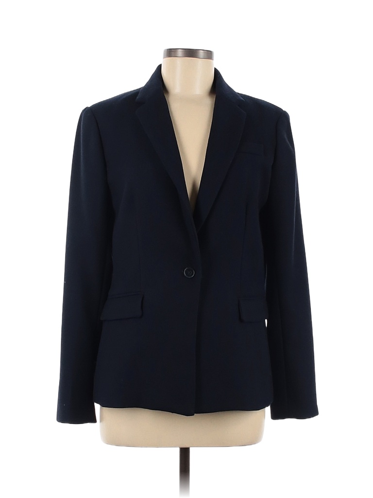 Kenar Solid Navy Blue Blazer Size M - 80% off | thredUP