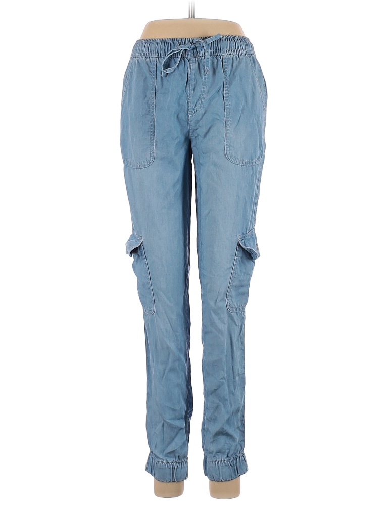 C&C California 100% Lyocell Solid Blue Cargo Pants Size XS - 72% off ...