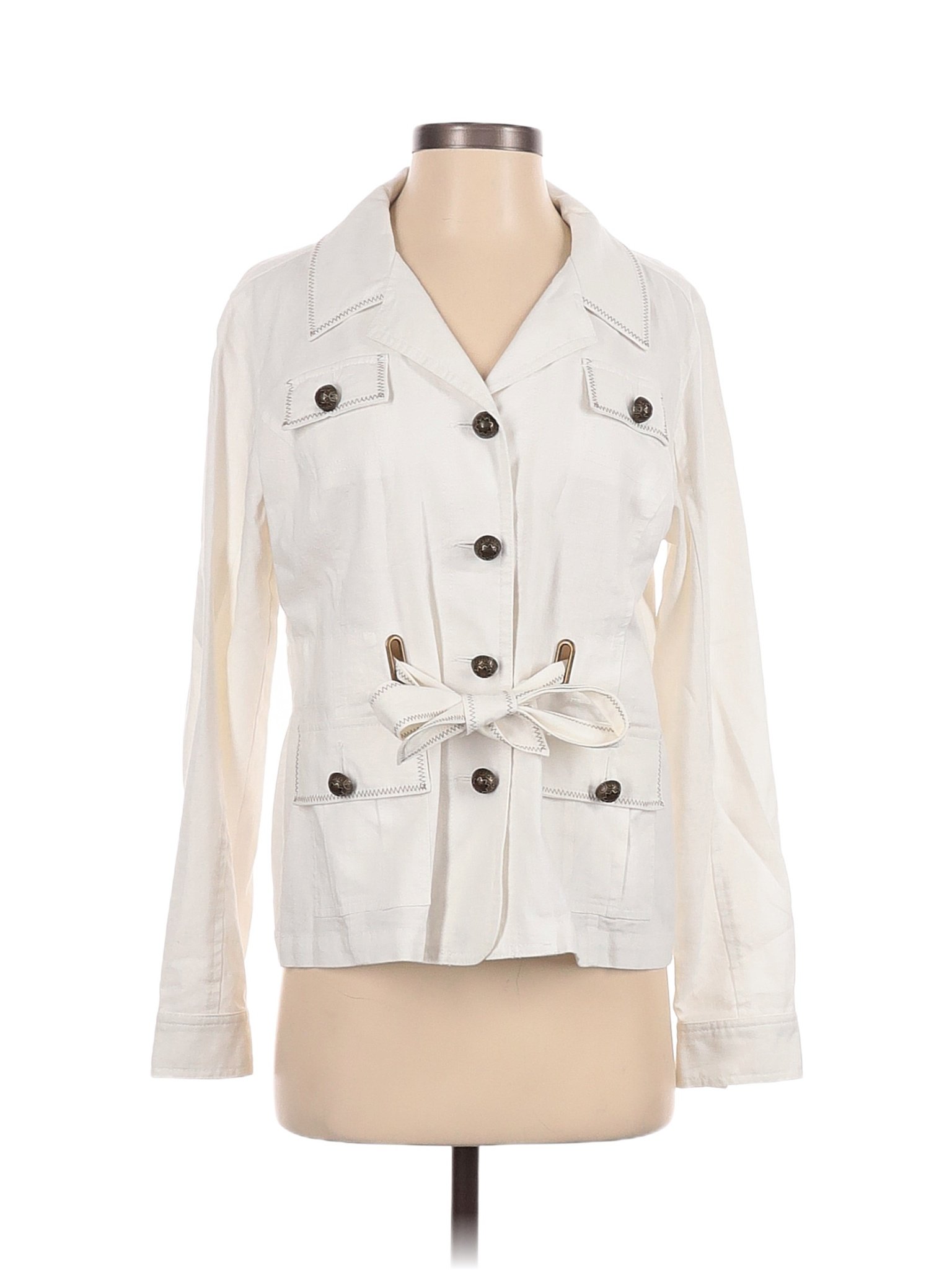 King Ranch Solid Ivory Jacket Size S - 88% off | thredUP