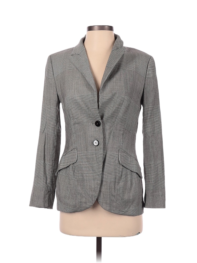 Escada Houndstooth Gray Jacket Size 36 (EU) - 96% off | ThredUp