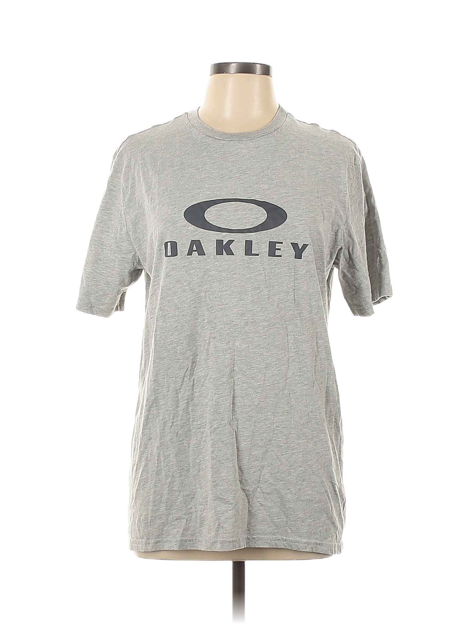 Oakley Graphic Marled Gray Short Sleeve T-Shirt Size L - 56% off | thredUP