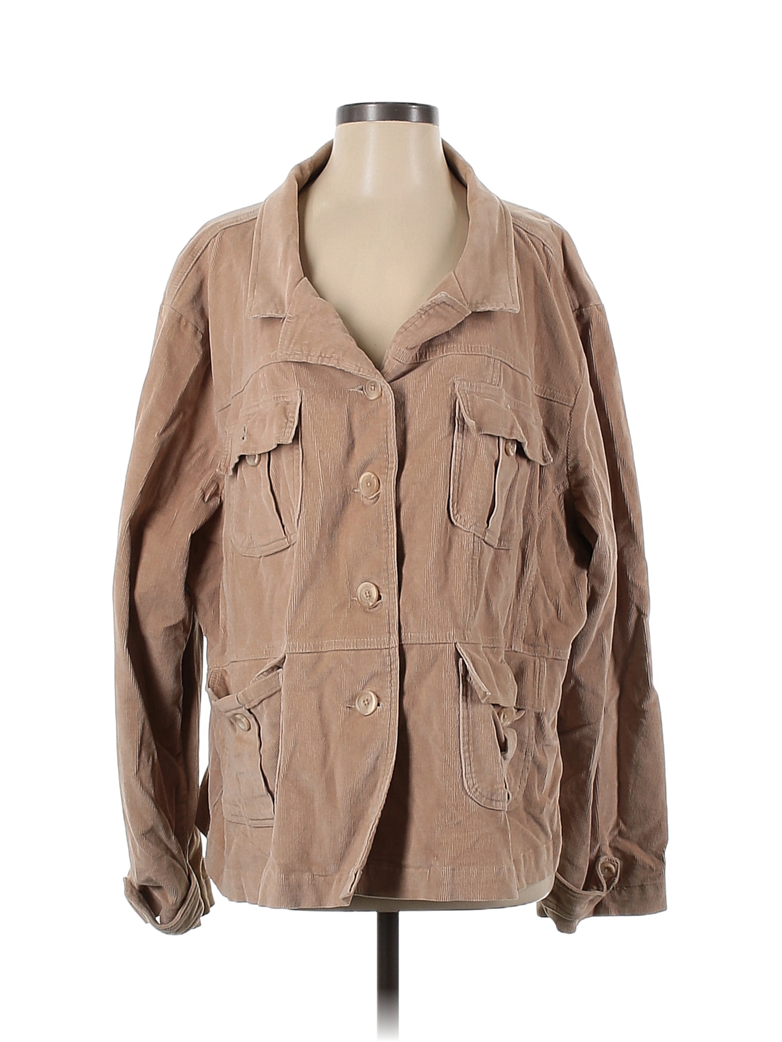 Butterfly Solid Colored Tan Jacket 26 Waist - 62% off | thredUP