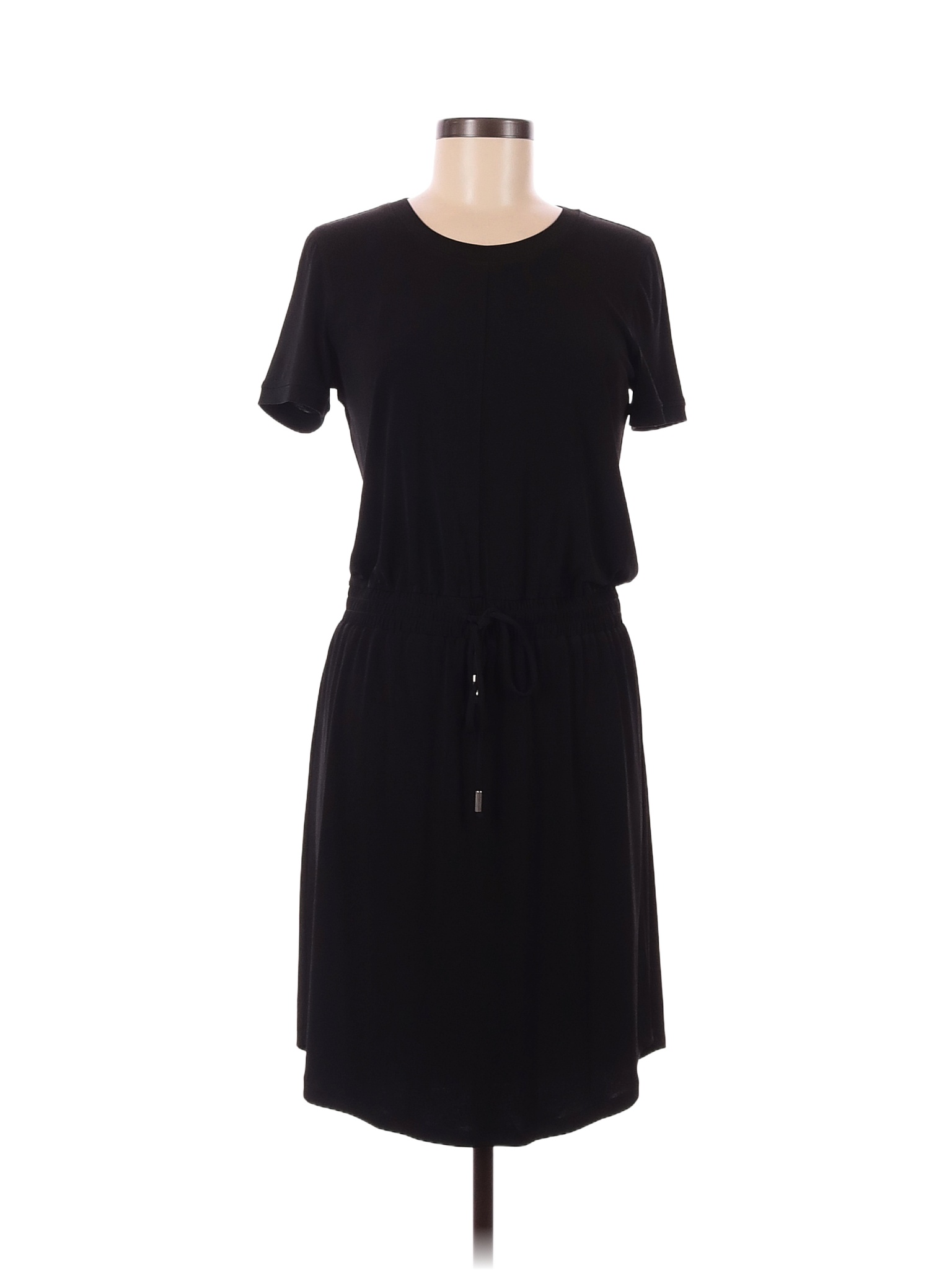 Calvin Klein Solid Black Casual Dress Size 4 91 Off Thredup
