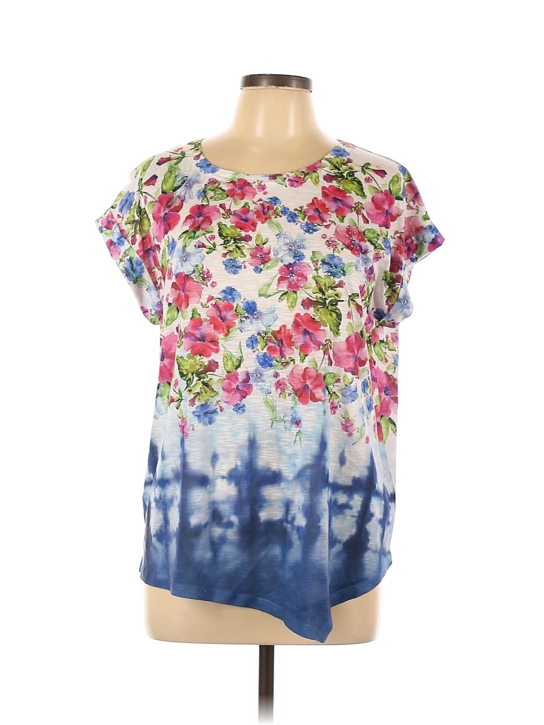 Time and Tru Pink Short Sleeve T-Shirt Size L - 30% off | thredUP