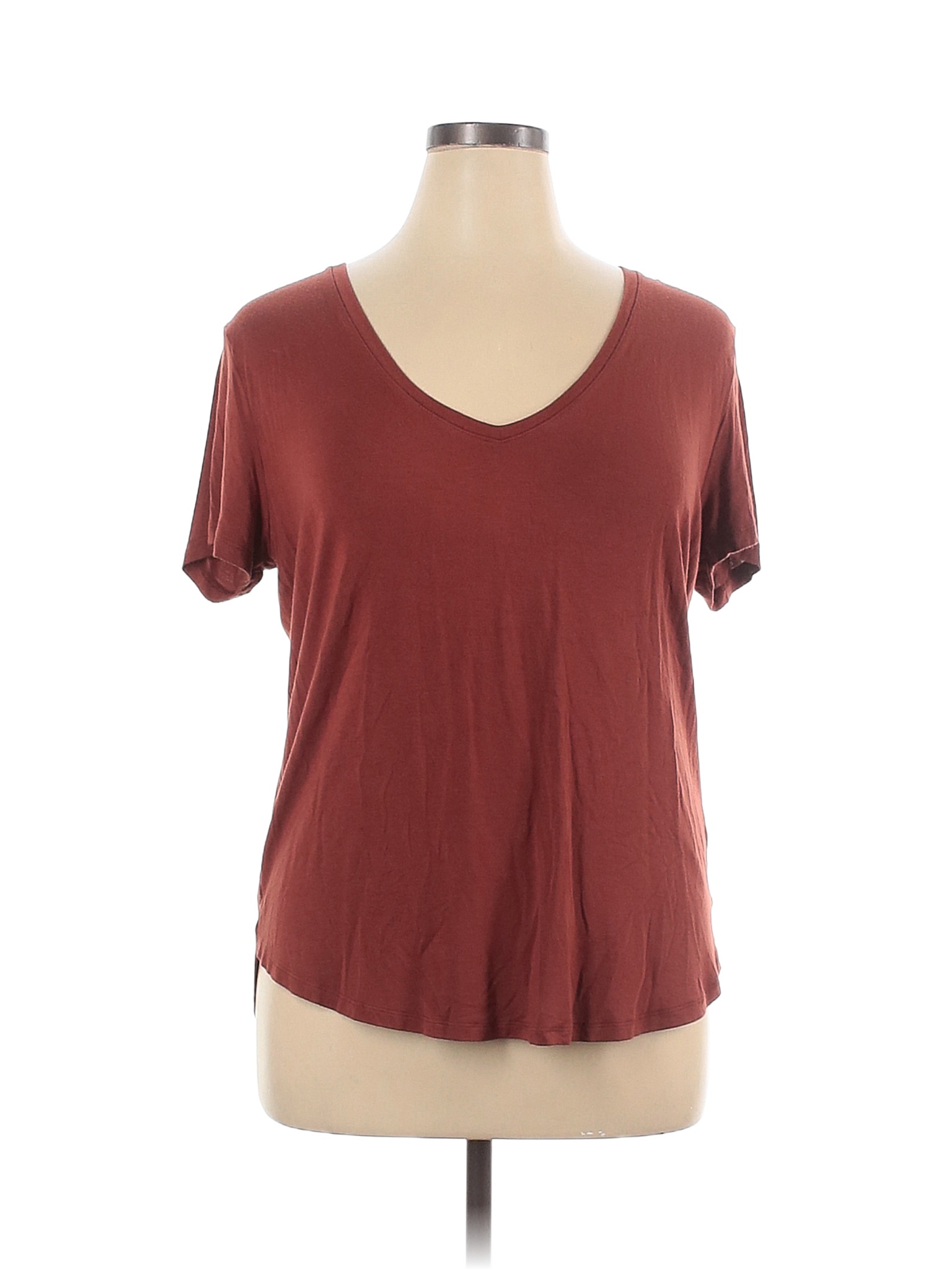 Abercrombie & Fitch Solid Colored Brown Short Sleeve T-Shirt Size XL - 26% off | ThredUp