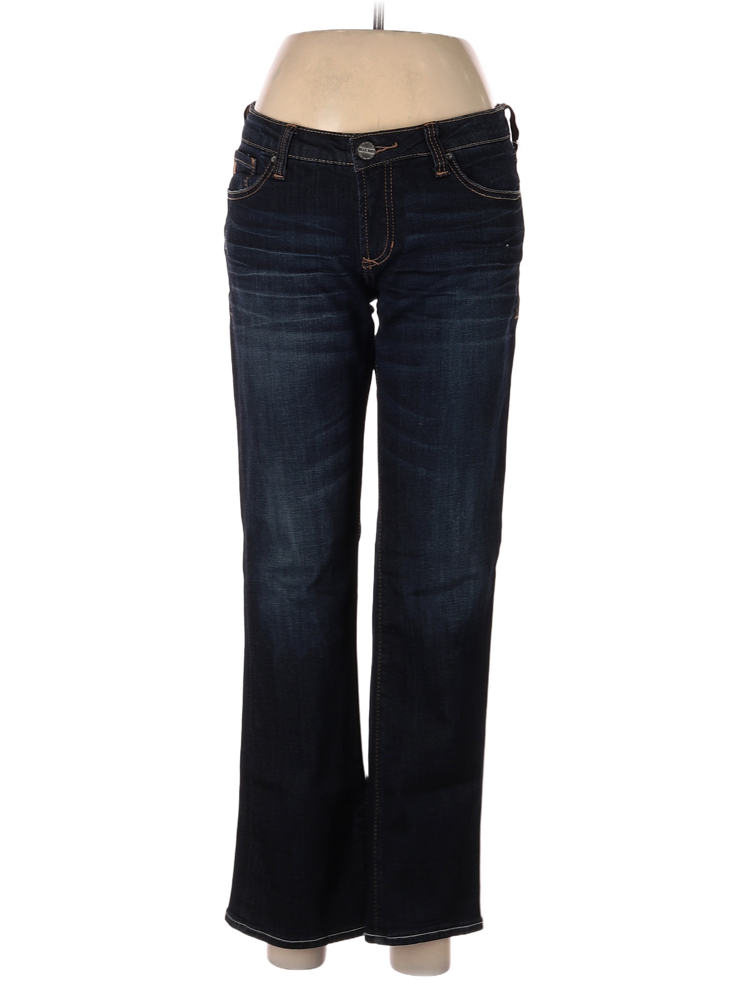 Dear John Solid Blue Jeans 28 Waist - 75% off | thredUP