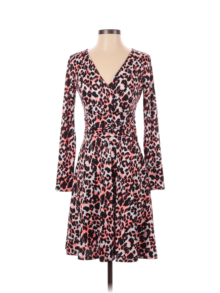 Simlu Animal Print Leopard Print Multi Color Black Casual Dress Size S ... Simlu Animal Print Leopard Print Multi Color Black Casual Dress Size S ...