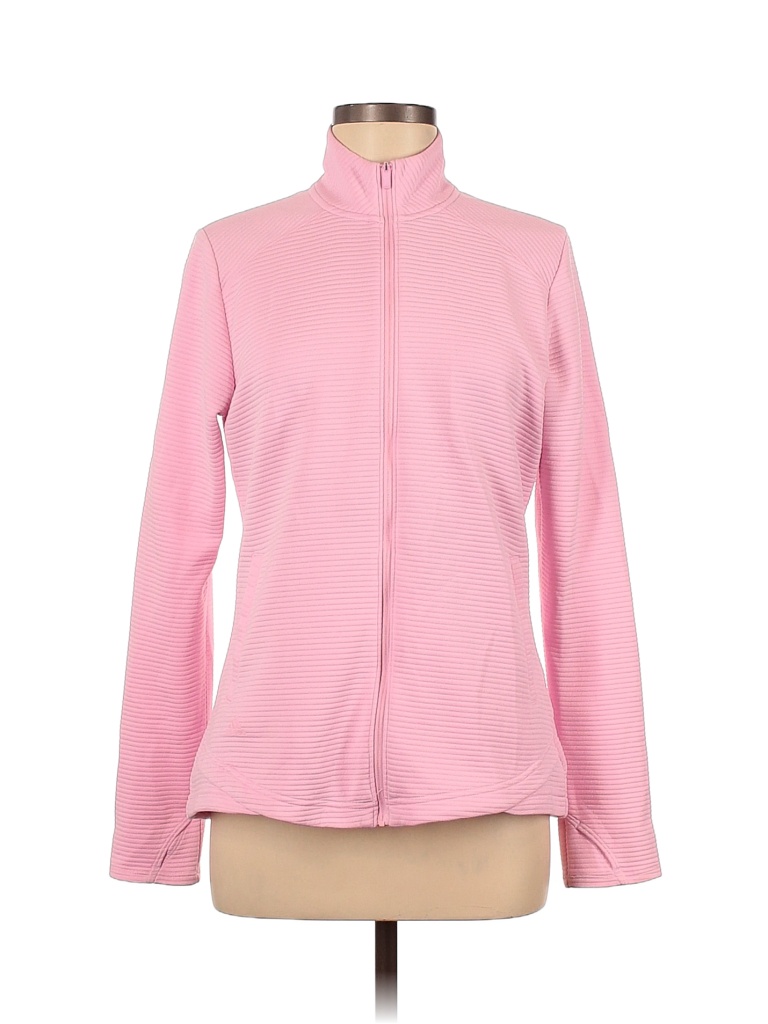 Adidas 100 Polyester Pink Track Jacket Size M 76 Off Thredup