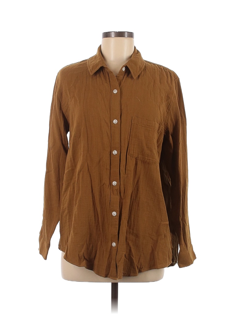 Universal Thread 100% Cotton Checkered-gingham Colored Brown Long ...