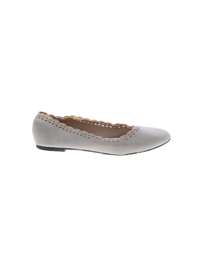 Basic Editions Gray Flats Size 8 - 36% off | thredUP