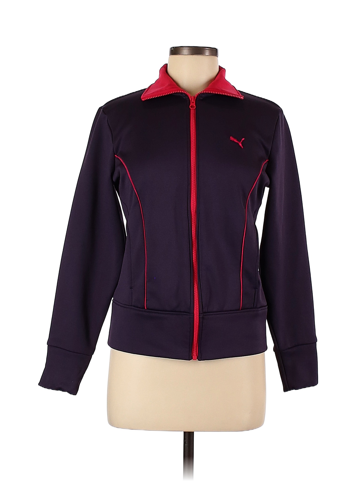 Puma 100% Polyester Purple Track Jacket Size M - 80% off | thredUP