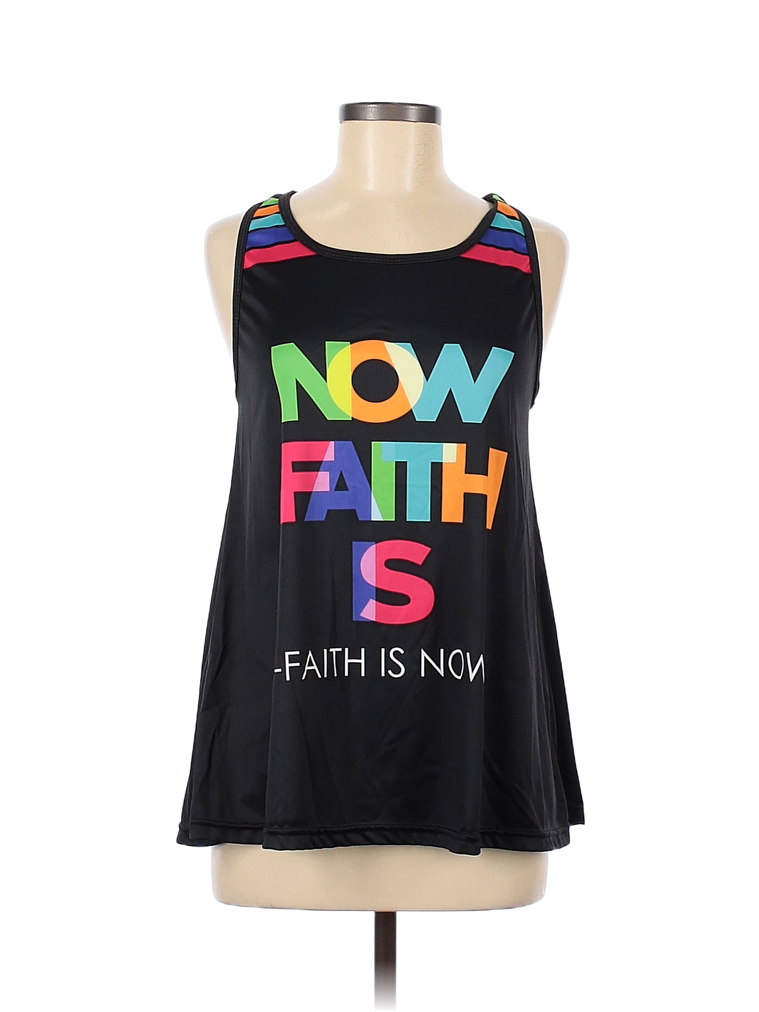 Assorted Brands Color Block Solid Black Active Tank Size M - 73% off ...