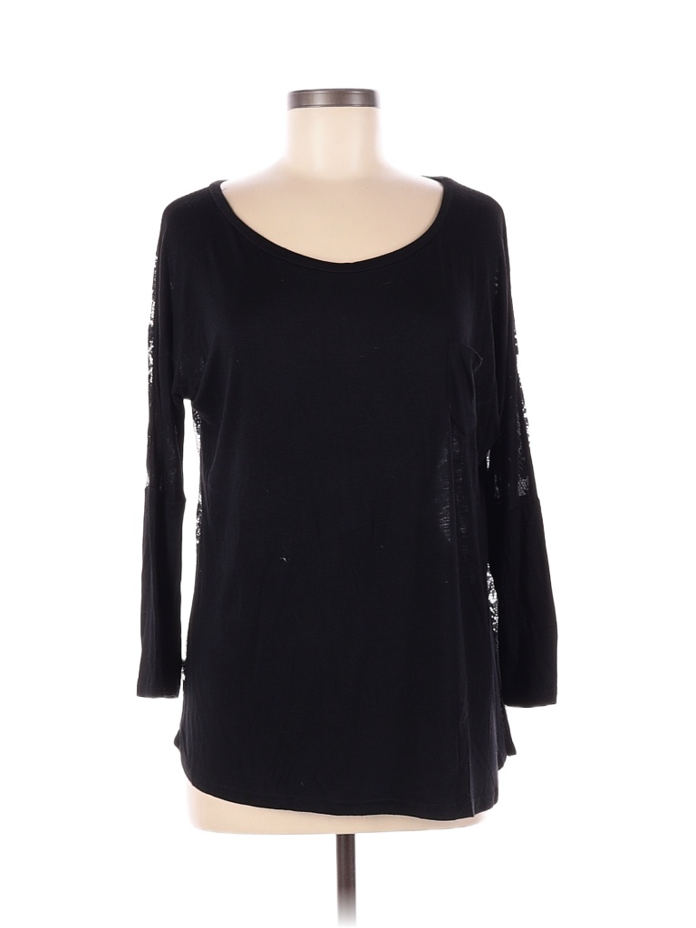 Ellie & Kate Polka Dots Black Long Sleeve Top Size M - 75% off | thredUP