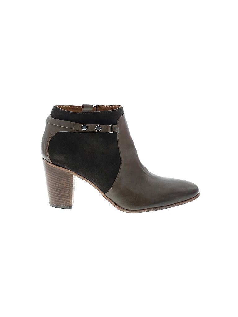 Alberto Fermani Solid Black Brown Ankle Boots Size 39.5 (EU) - 88% off ...