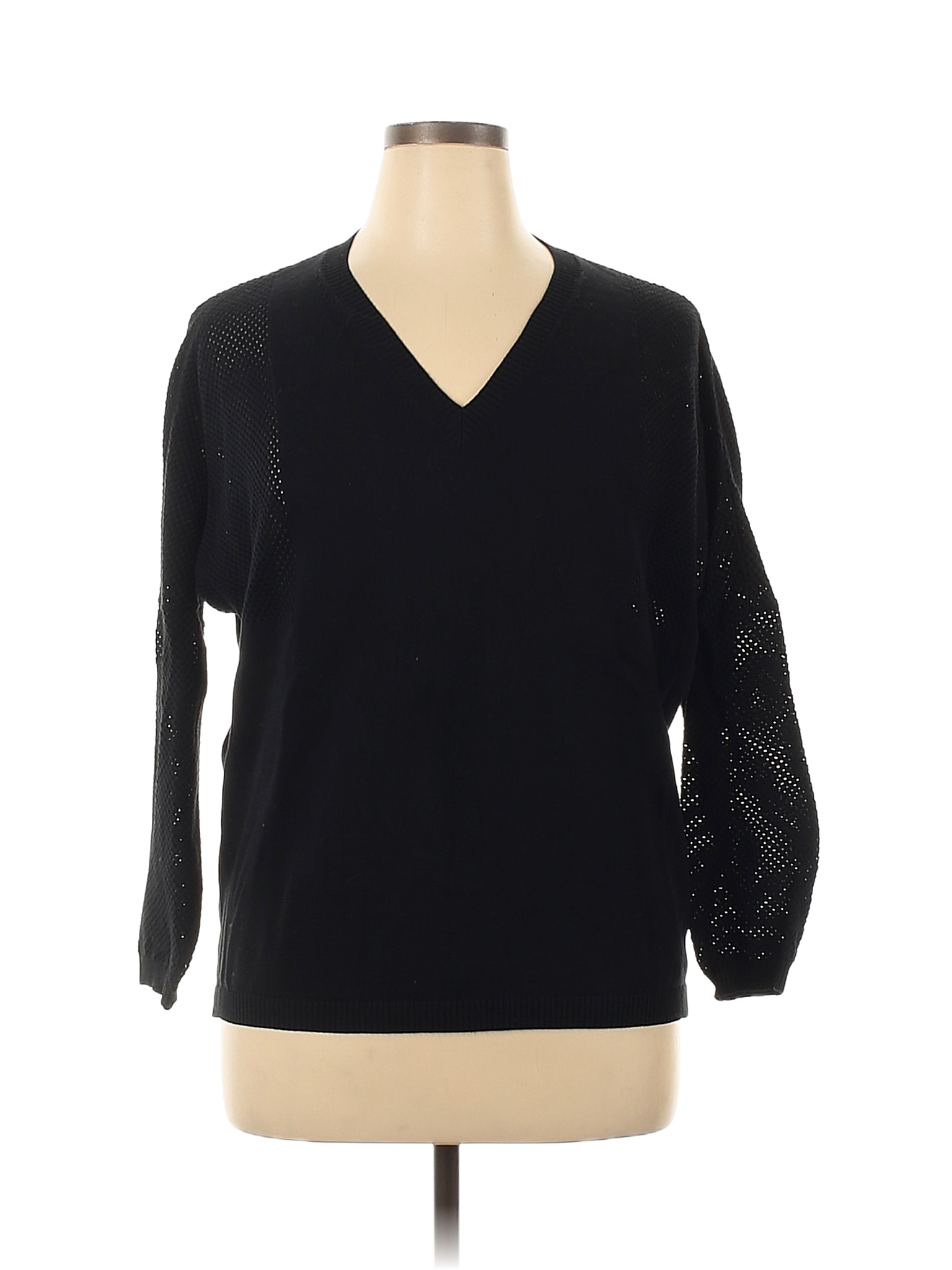 Kokun 100% Cotton Color Block Black Pullover Sweater Size XL - 83% off ...