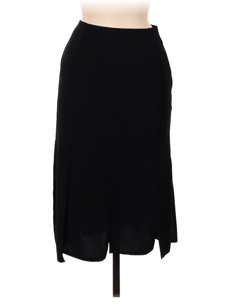 Assorted Brands 100% Polyester Solid Black Casual Skirt Size 38 (FR) - 65% off | ThredUp