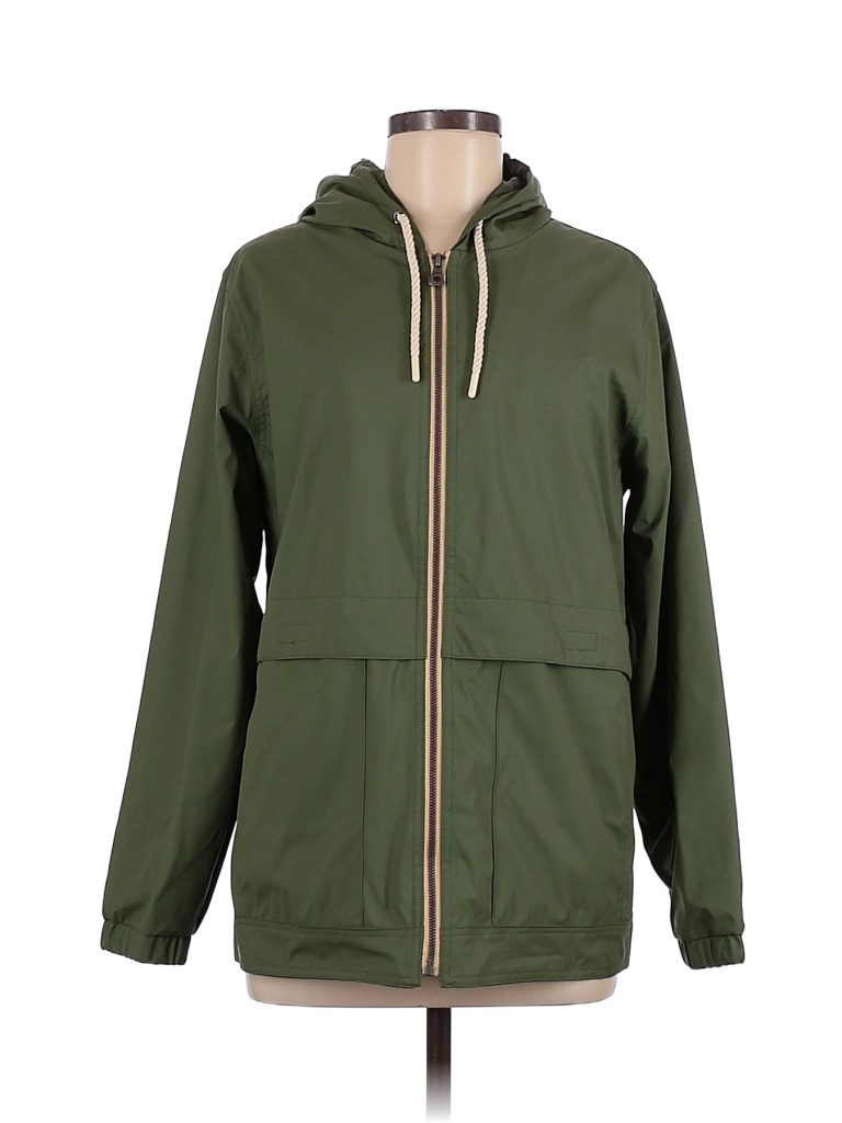 Weatherproof 100% Polyurethane Solid Colored Green Jacket Size M - 67% ...