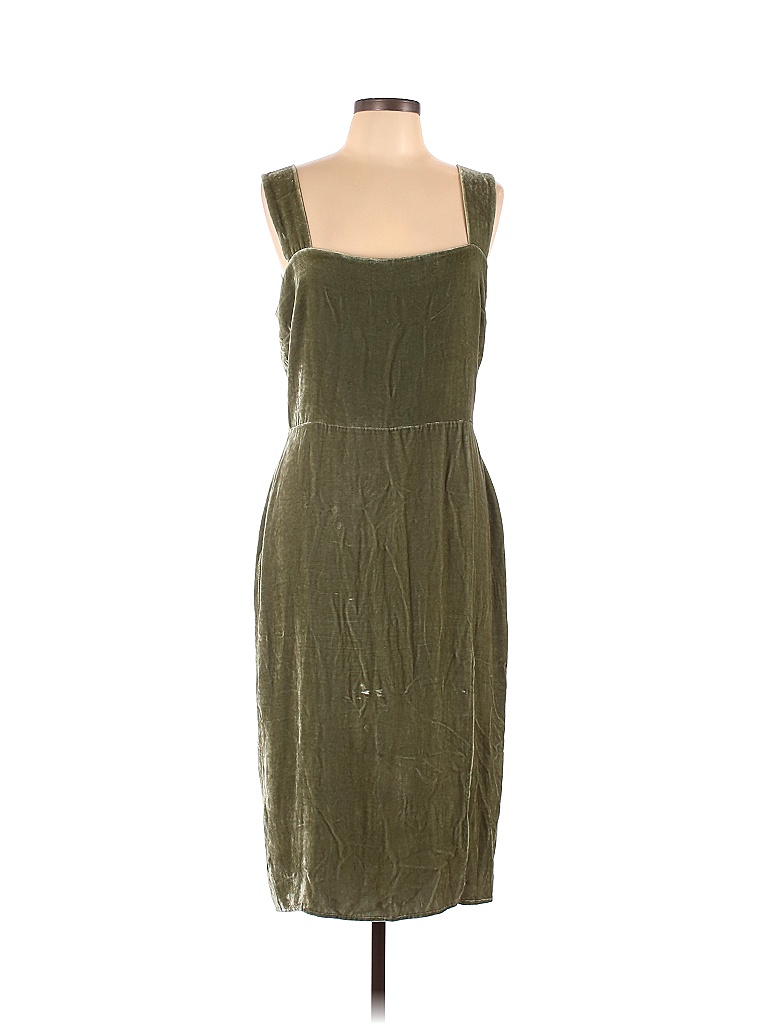 Reformation Solid Green Casual Dress Size 12 - 43% off | thredUP