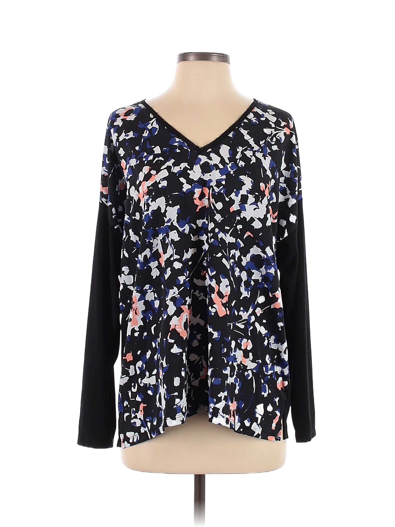 DKNY 100% Polyester Black Long Sleeve Blouse Size M - 96% off | ThredUp