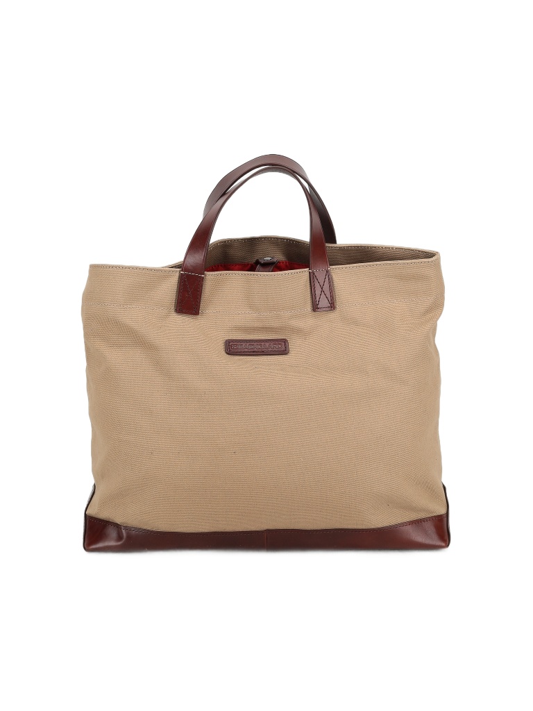 Baekgaard Color Block Solid Colored Tan Tote One Size - 69% off | thredUP