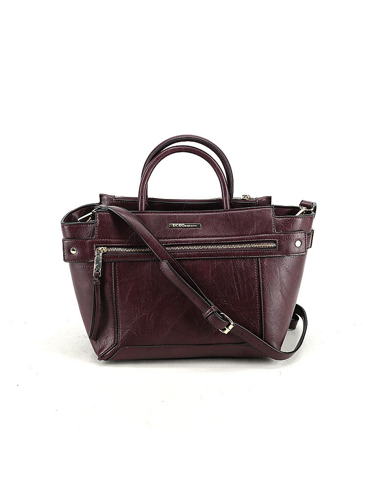 BCBGeneration Solid Burgundy Satchel One Size - 63% off | thredUP