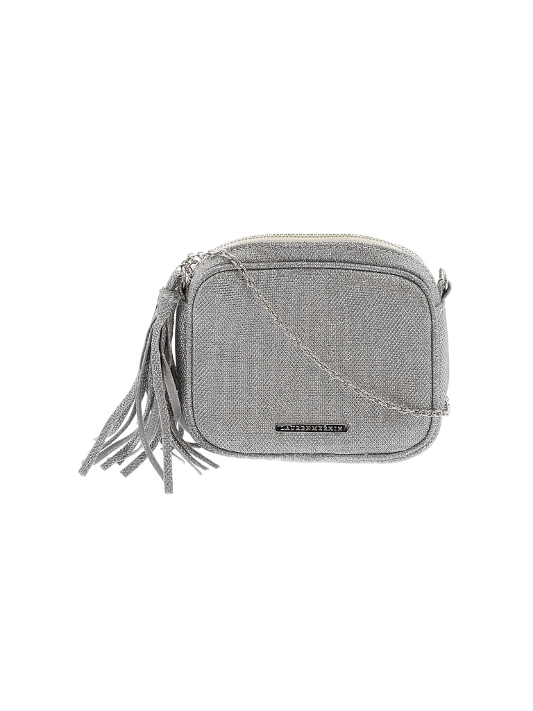 Lauren Merkin Solid Gray Silver Crossbody Bag One Size - 72% off | thredUP