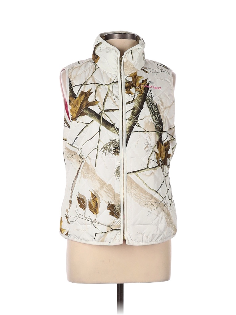 Realtree 100% Polyester Floral Ivory Vest Size L - 52% off | thredUP