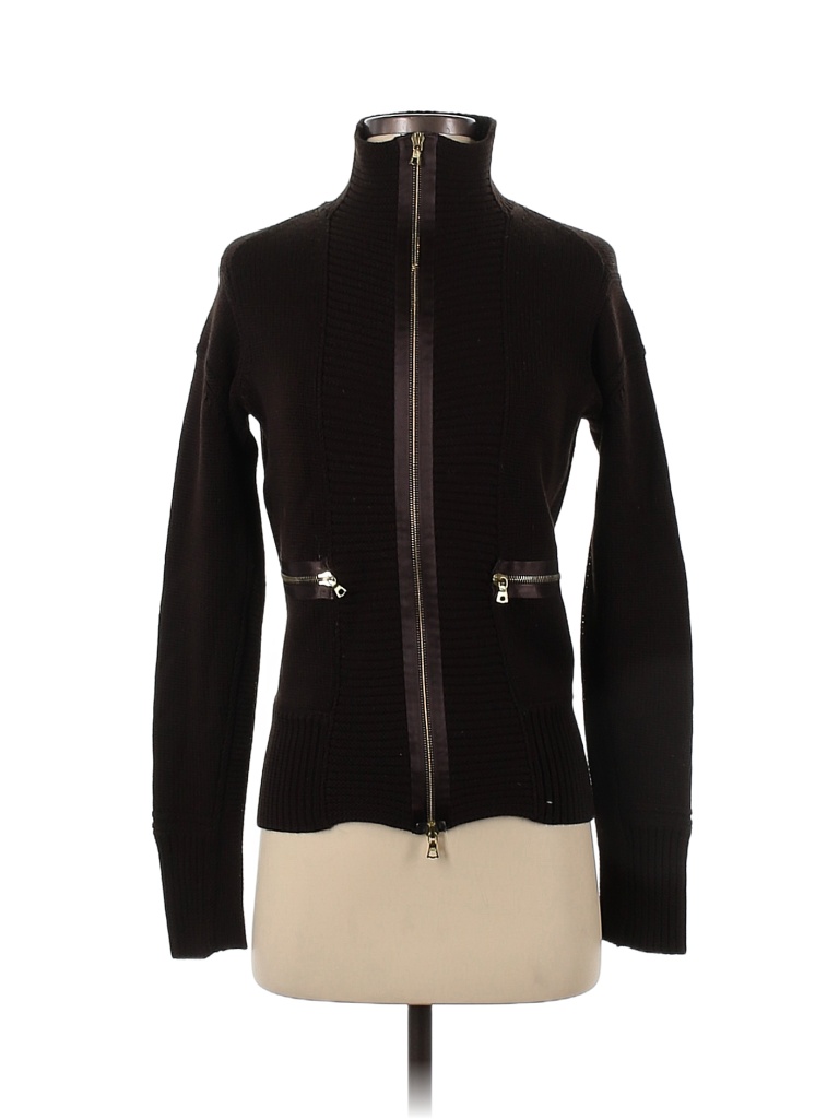 Carlisle 100% Wool Color Block Solid Brown Wool Cardigan Size S - 83% off | thredUP