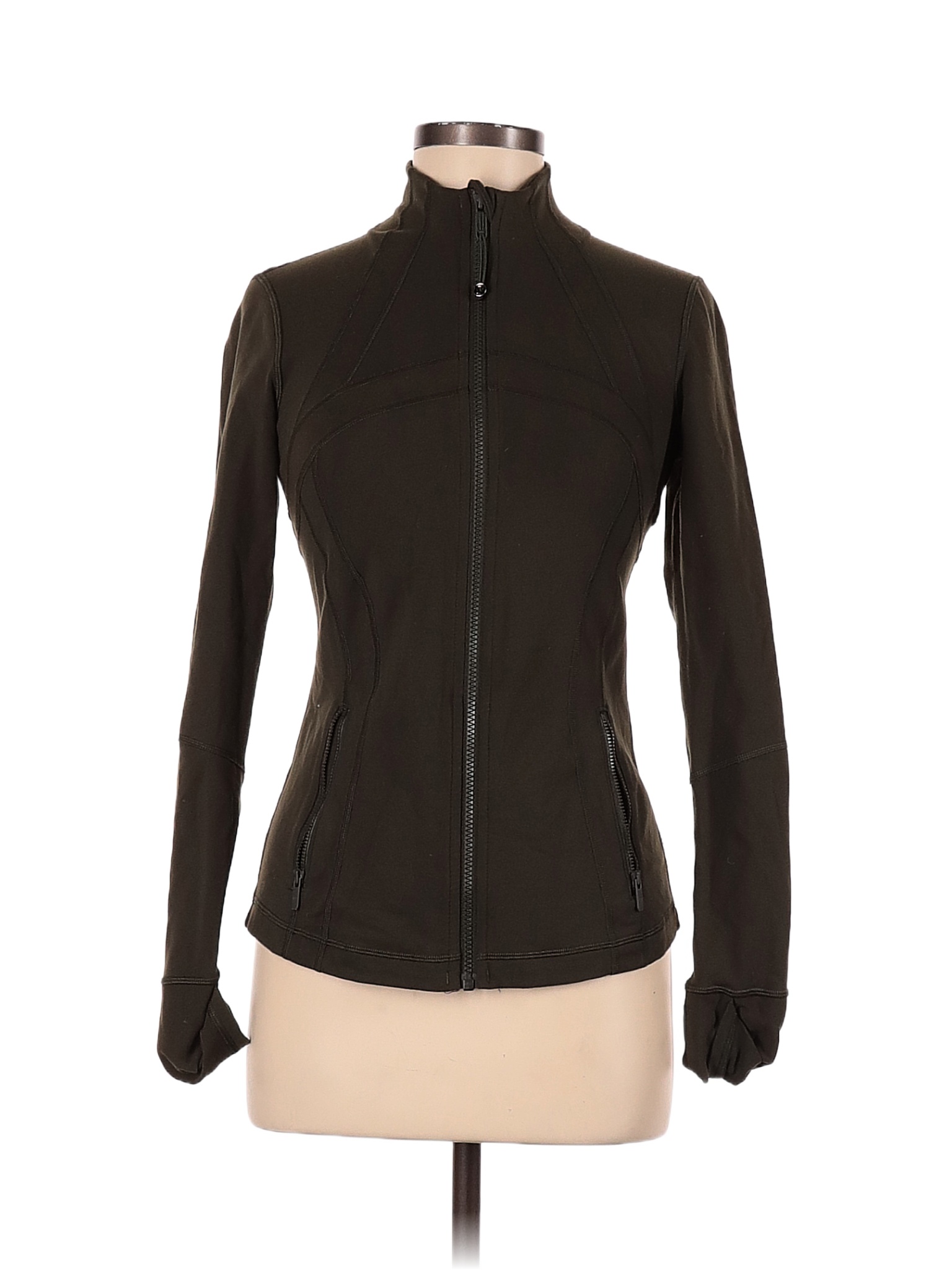 Lululemon Athletica Solid Green Track Jacket Size 6 - 70% off | thredUP